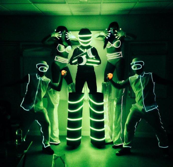 Booking agent for The Glow Team - LED & Glow Performers | Contraband Events