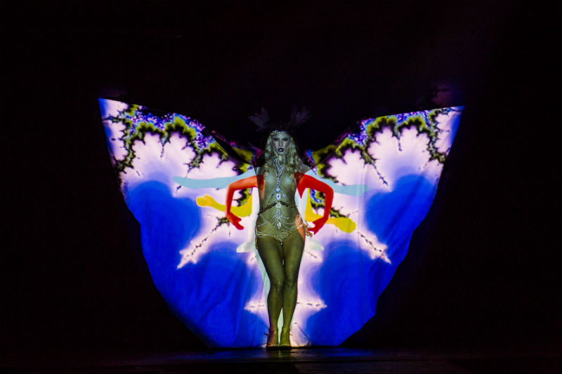 Hire / Book Neon Burlesque Show - Neon Sunset | Contraband Events