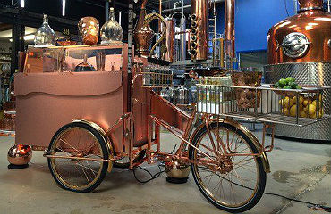 Hire / Book The Sipsmith Vodka & Gin Cocktail Tricycle | Contraband Events